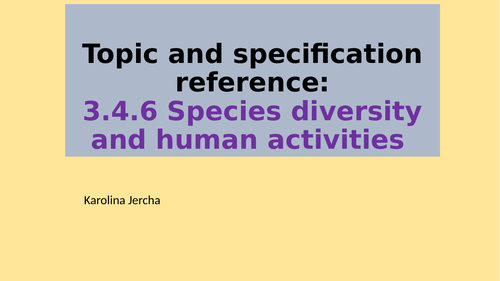AQA A level Biology Section 4: DNA, genes, genetic diversity ...