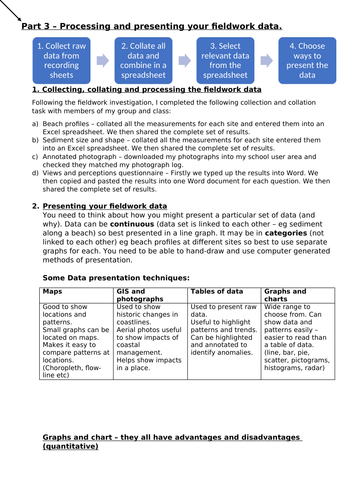 Edexcel B GCSE Geography 9-1 Coastal fieldwork pack | Teaching Resources