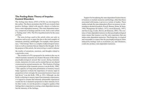 Feeling-State Theory (Miller, 2010) Worksheet | Teaching Resources