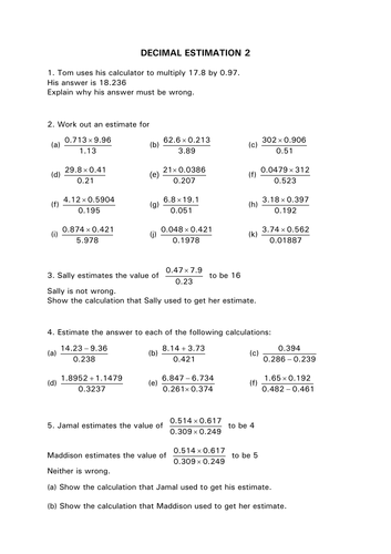Place value and estimation | Teaching Resources