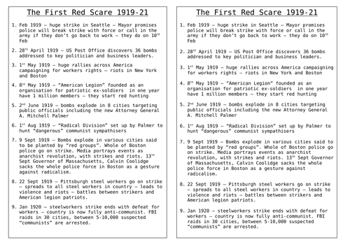 Lesson 3 - In search of the American Dream - 1920s and red scare ...