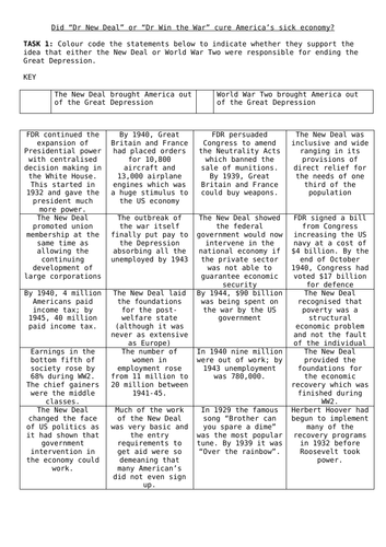 Lesson 7 - impact of WW2 on US presidency: edexcel A Level History ...
