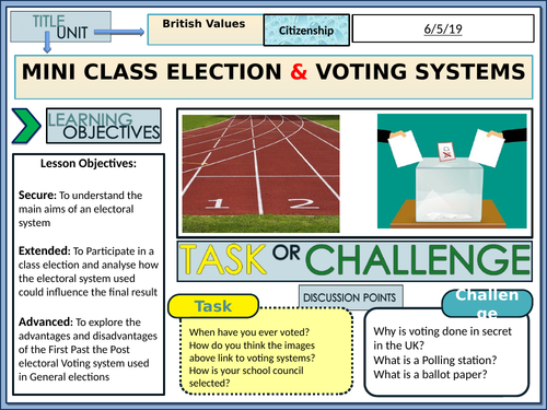 Class elections and Voting | Teaching Resources
