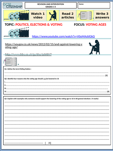Class elections and Voting | Teaching Resources