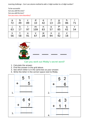 Maths Column Addition Secret Message Lesson (Christmas) | Teaching ...
