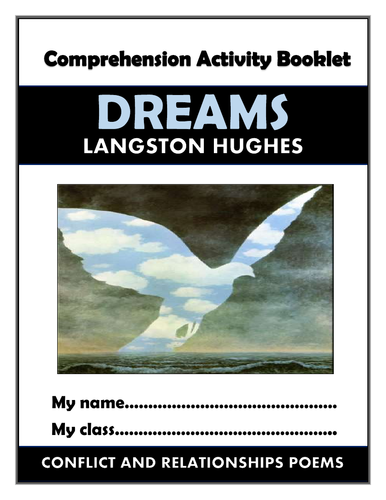 Dreams - Langston Hughes - Comprehension Activities Booklet | Teaching ...