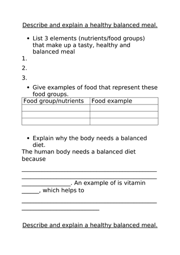 Health and Wellbeing - healthy eating | Teaching Resources