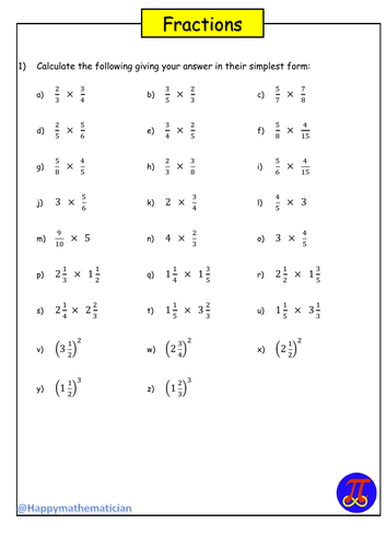 Fractions For KS3 | Teaching Resources