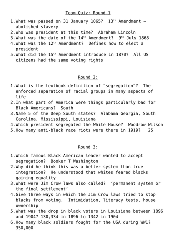Lesson 1 - intro to civil rights usa | Teaching Resources