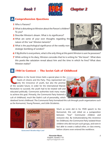 George Orwell - 1984 - Book 1, Ch. 2: Establishing Setting (IGCSE ...