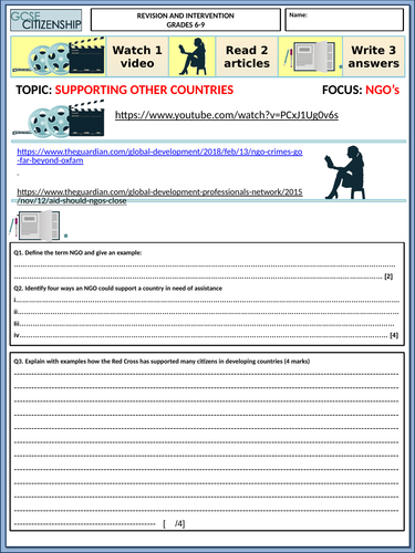 Supporting other Countries | Teaching Resources