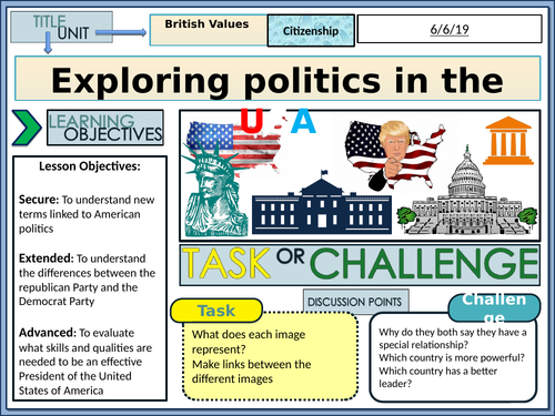 Politics in the USA | Teaching Resources