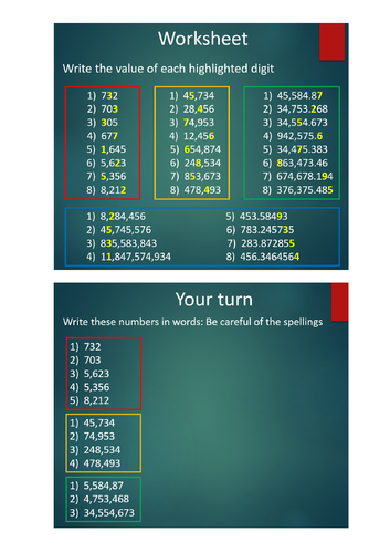 Place value (Differentiated) | Teaching Resources