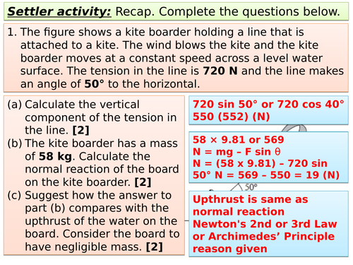 A Level Physics Further mechanics - Motion in a circle | Teaching Resources