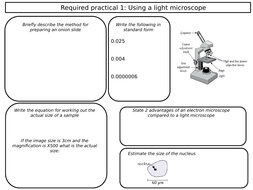 GCSE Biology required practical revision mats | Teaching Resources