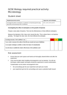 AQA GCSE Required Practical Microbiology | Teaching Resources