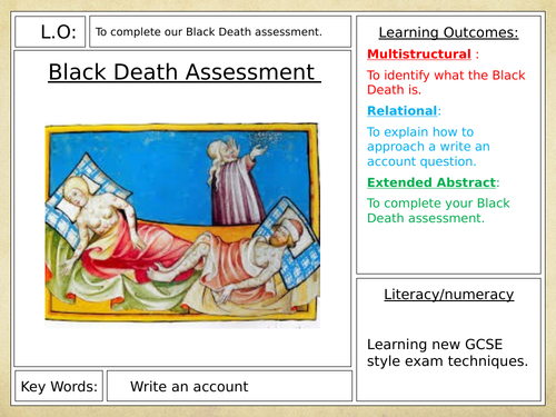 Black Death Assessment prep and assessment. | Teaching Resources