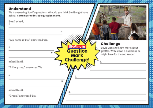 Question Marks – SPaG Challenge Mat | Teaching Resources