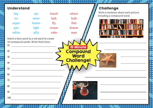 Compound Words – SPaG Challenge Mat | Teaching Resources