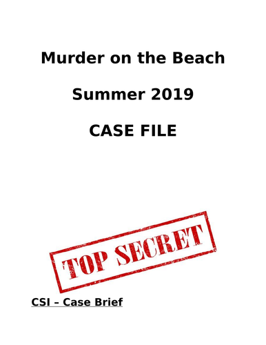 Summer Science Murder Mystery. | Teaching Resources