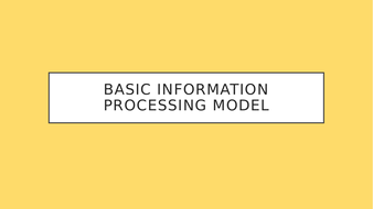 GCSE PE Basic Information Processing | Teaching Resources