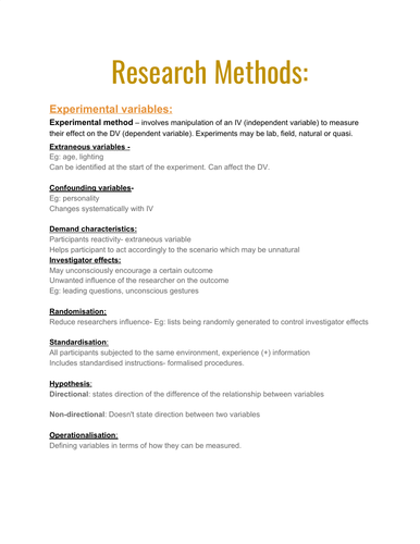 AS AQA Psychology paper 2 | Teaching Resources