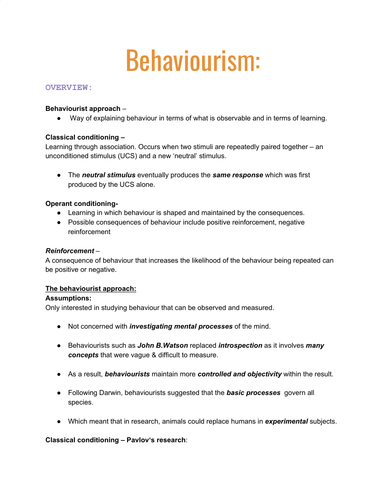 AS AQA Psychology paper 2 | Teaching Resources