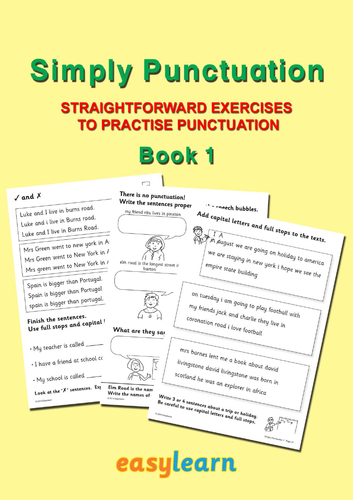 SIMPLY PUNCTUATION BOOK 1 | Teaching Resources