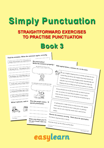 SIMPLY PUNCTUATION BOOK 3 | Teaching Resources