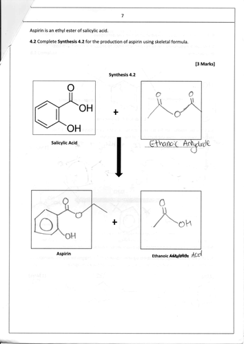 A LEVEL ORGANIC SYNTHESIS CHEMISTRY PAPER | Teaching Resources