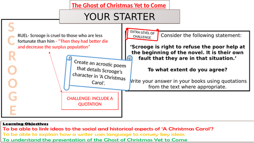 A Christmas Carol Scheme of Work 17 lessons | Teaching Resources