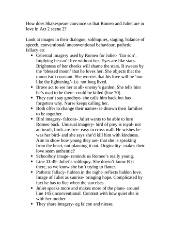 Love in Act 2 Scene 2 Romeo and Juliet | Teaching Resources