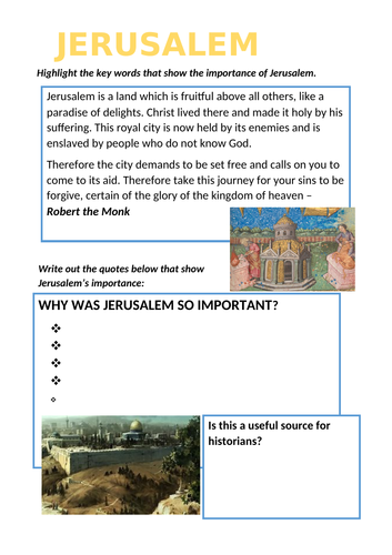 The Crusades! | Teaching Resources