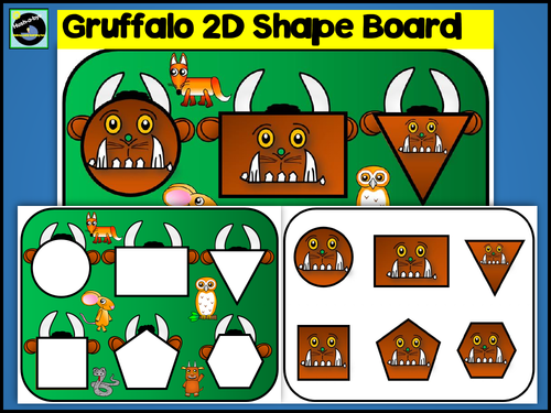 Gruffalo 2D Shape Board | Teaching Resources