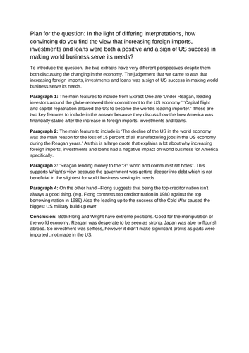 Lesson 6 - essay planning and group work for Reagan unit | Teaching ...