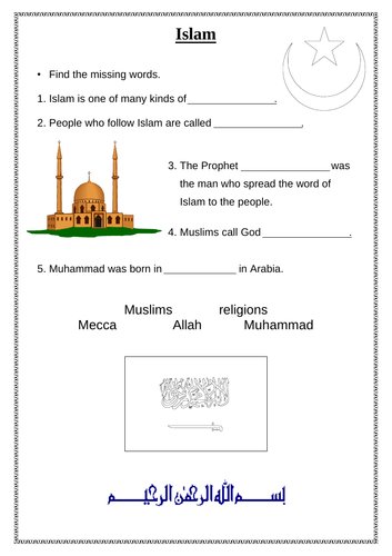 Multi Faith week Islam Planning Powerpoints Worksheets Documents ...