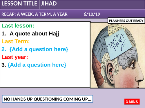 AQA RS ISLAM PRACTICES: Jihad: Greater and Lesser | Teaching Resources