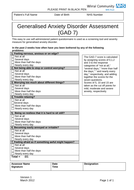 Copy of GAD-7 | Teaching Resources