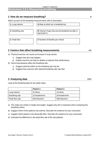 AQA KS3 YEAR 8 BIOLOGY - ORGANISMS | Teaching Resources
