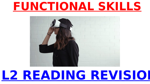 L2 READING EXAM REVISION 2019 - FUNCTIONAL SKILLS L2 | Teaching Resources