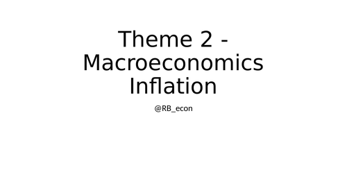 Inflation - Macroeconomics | Teaching Resources