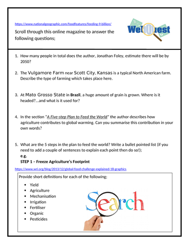 AQA GCSE Geography 3.2.3 The Challenge of Resource Management ...