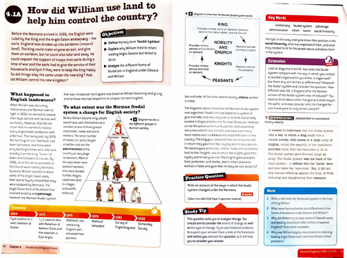 AQA GCSE Norman England - Feudal System | Teaching Resources