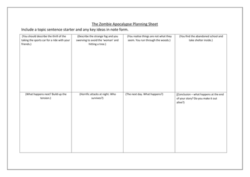 Zombie Apocalyse - Creative Writing | Teaching Resources