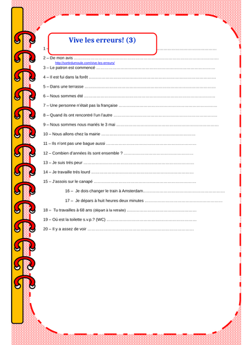 Common Mistakes in French Writing for GCSE and As Level Students ...