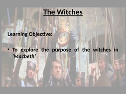 Macbeth: The Witches in Act One | Teaching Resources