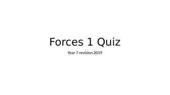 Forces multiple choice quizzes | Teaching Resources