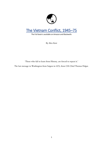 IGCSE Edexcel The Vietnam Conflict, 1945–75 IGCSE book Chapter 1 ...