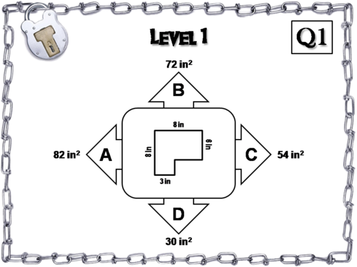 Area of Irregular Shapes Activity: Math Escape Room Geometry | Teaching ...