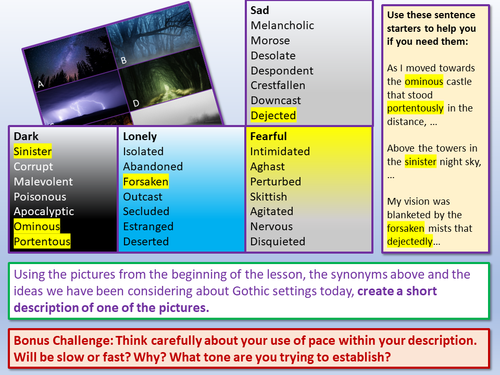 Gothic Horror Setting | Teaching Resources